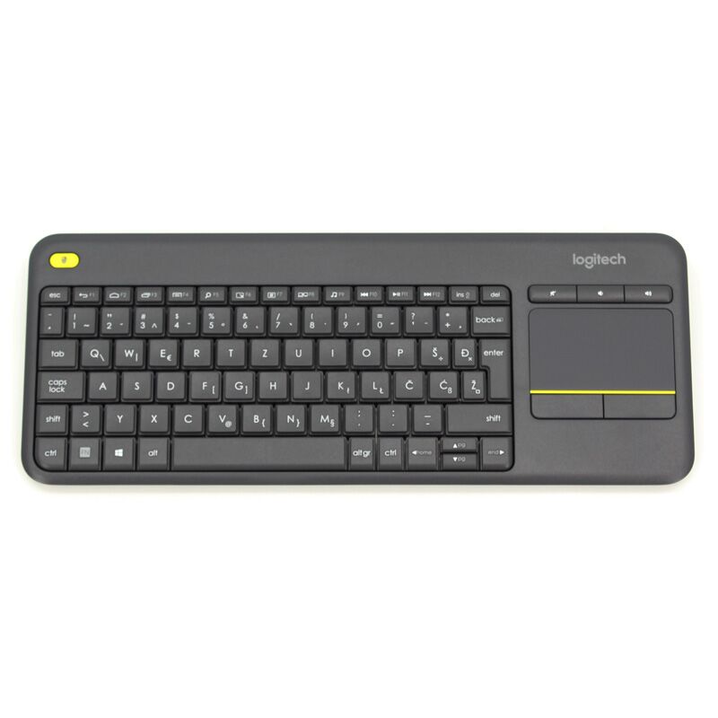 LOGITECH K400 Plus Wireless Touch YU crna tastatura