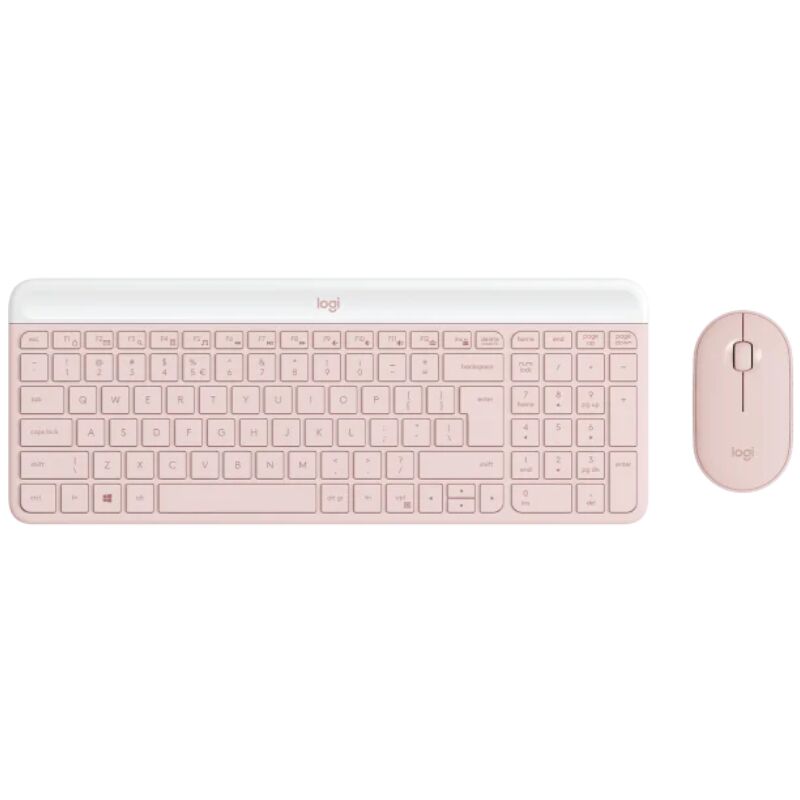 LOGITECH MK470 Wireless Desktop US Roze tastatura + miš