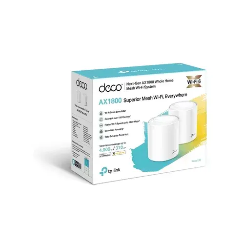 Mrežni mesh sistem TP-LINK DECO X20(2-PACK) Wi-Fi/AX1800/1200Mbps/575Mbps