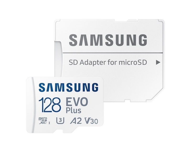 SAMSUNG Memorijska kartica EVO PLUS MicroSDXC 128GB class 10 + SD Adapter MB-MC128KA