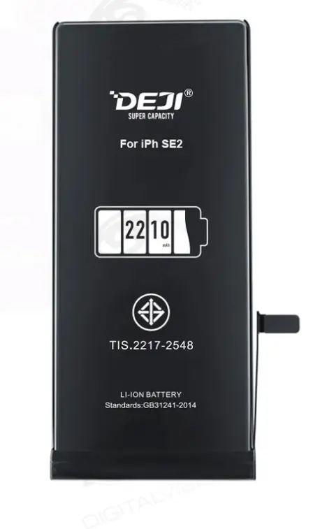 DEJI Baterija za iPhone SE (2020)/SE (2022) (2210 mAh), Crna