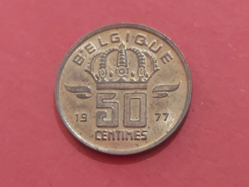 Belgija - 50 centimes 1977 god