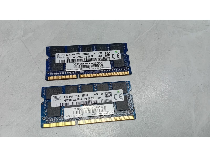 16gb serverske memorije so dimm,2x8gb EP3L-12800E Skhyn