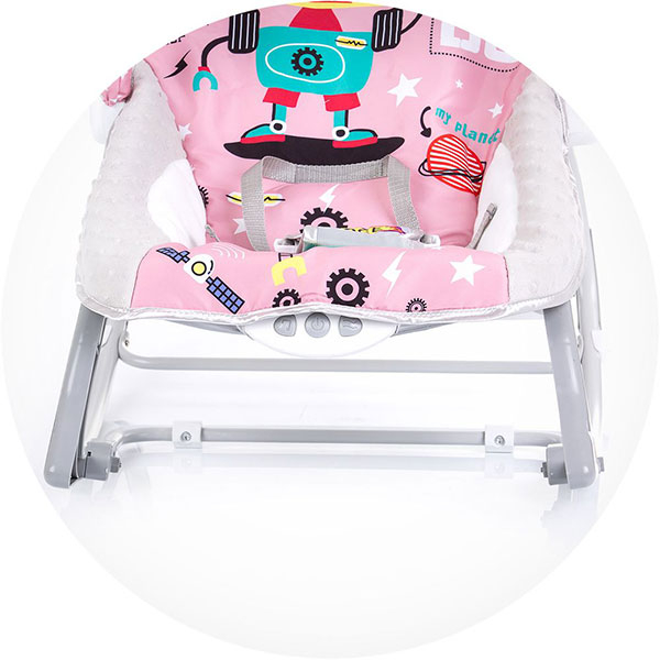 Ležaljka za bebe njihalica Chipolino Baby Spa pink SHEBS02303PI