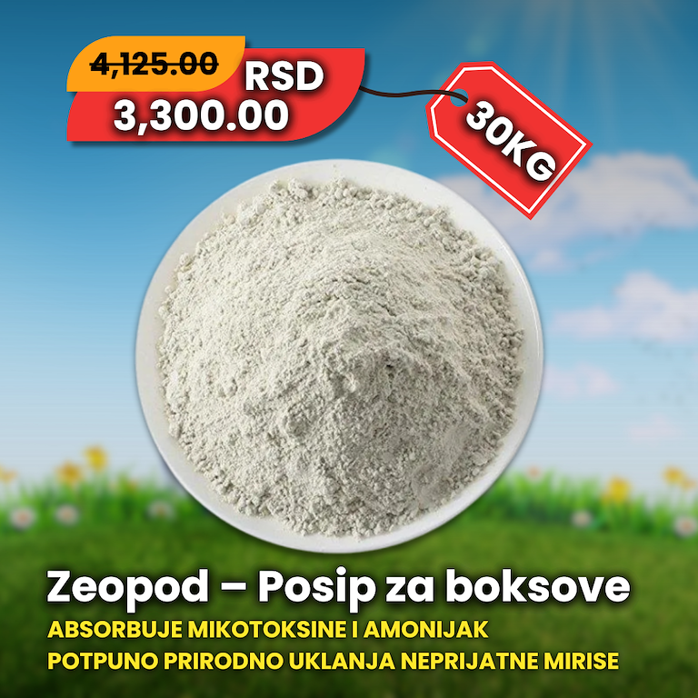 Zeopod – Posip Za Boksove (30kg)