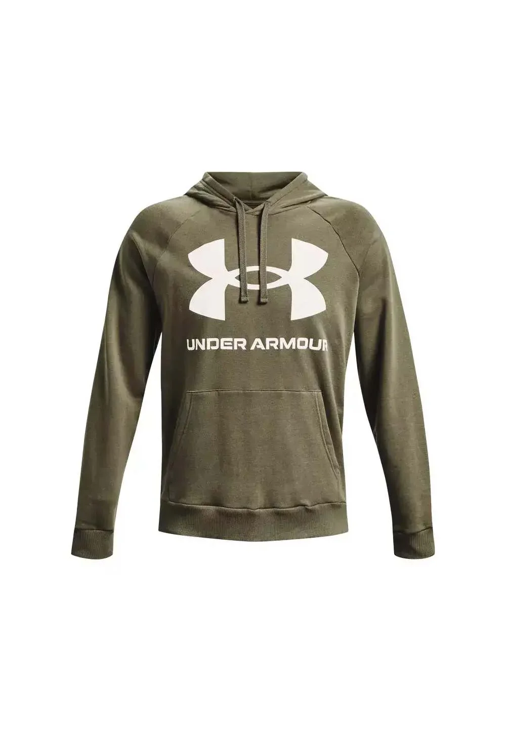 UA RIVAL FLEECE BIG LOGO ZELENA DUKSERICA