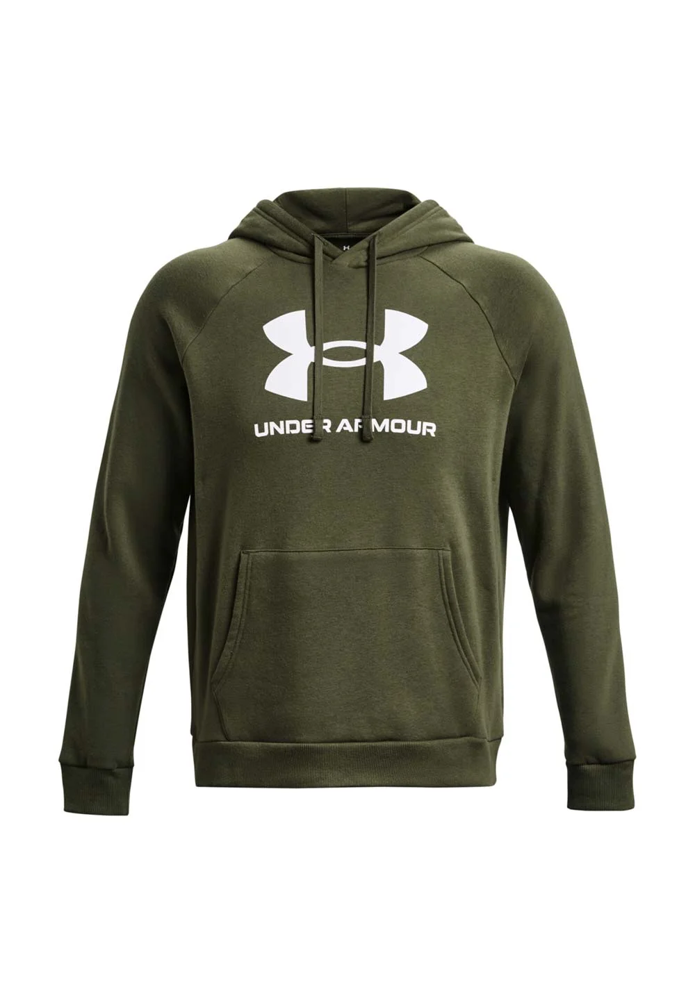 UA RIVAL FLEECE LOGO ZELENA DUKSERICA