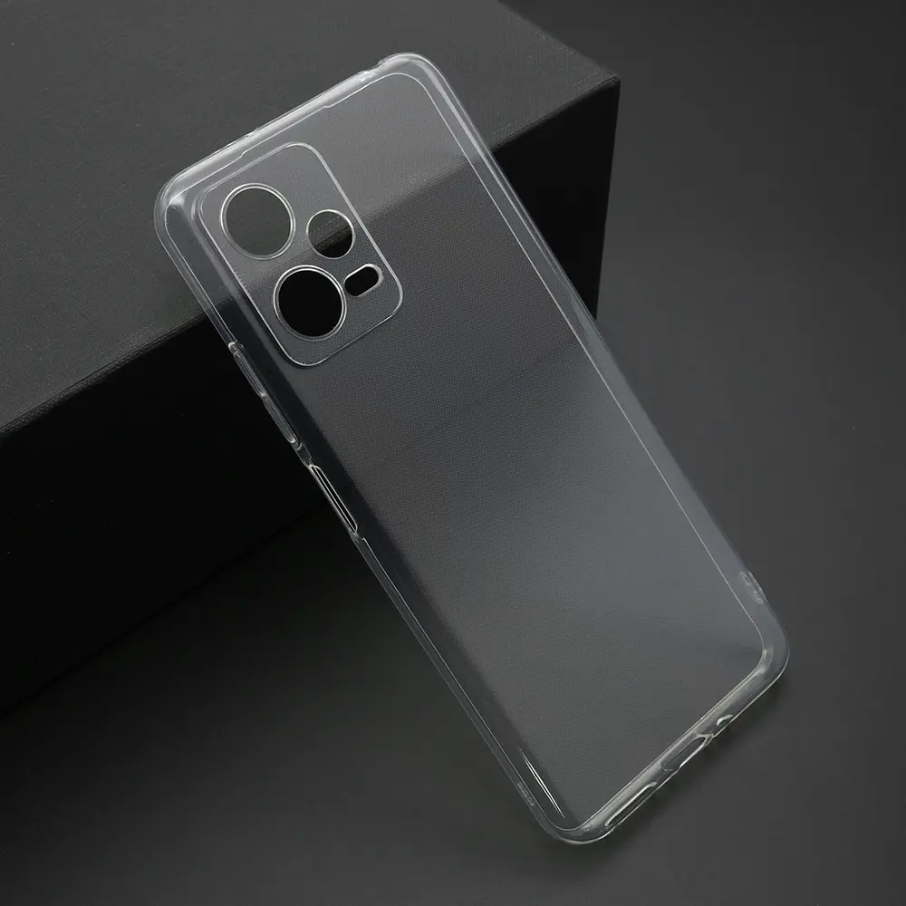 Maska za telefon ULTRA TANKI PROTECT silikon za Xiaomi Redmi Note 12 Pro 5G providna (bela)