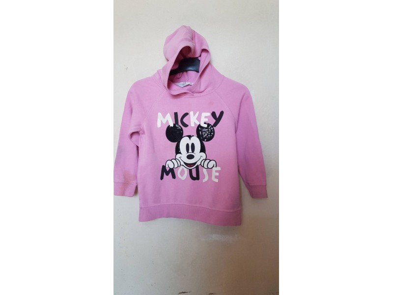 Duksić sa miki mausem, rozi, za 5 ~ 6 +, God, H&M