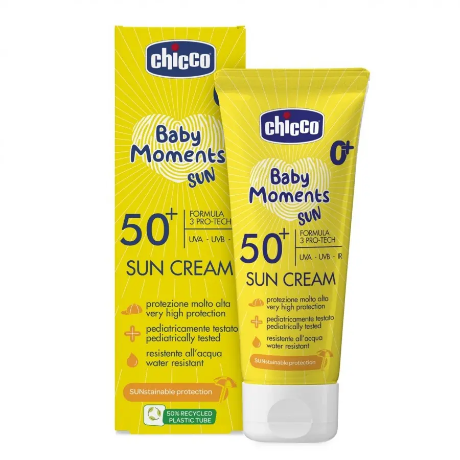 Chicco krema za sunčanje spf50+ /75ml/0+m