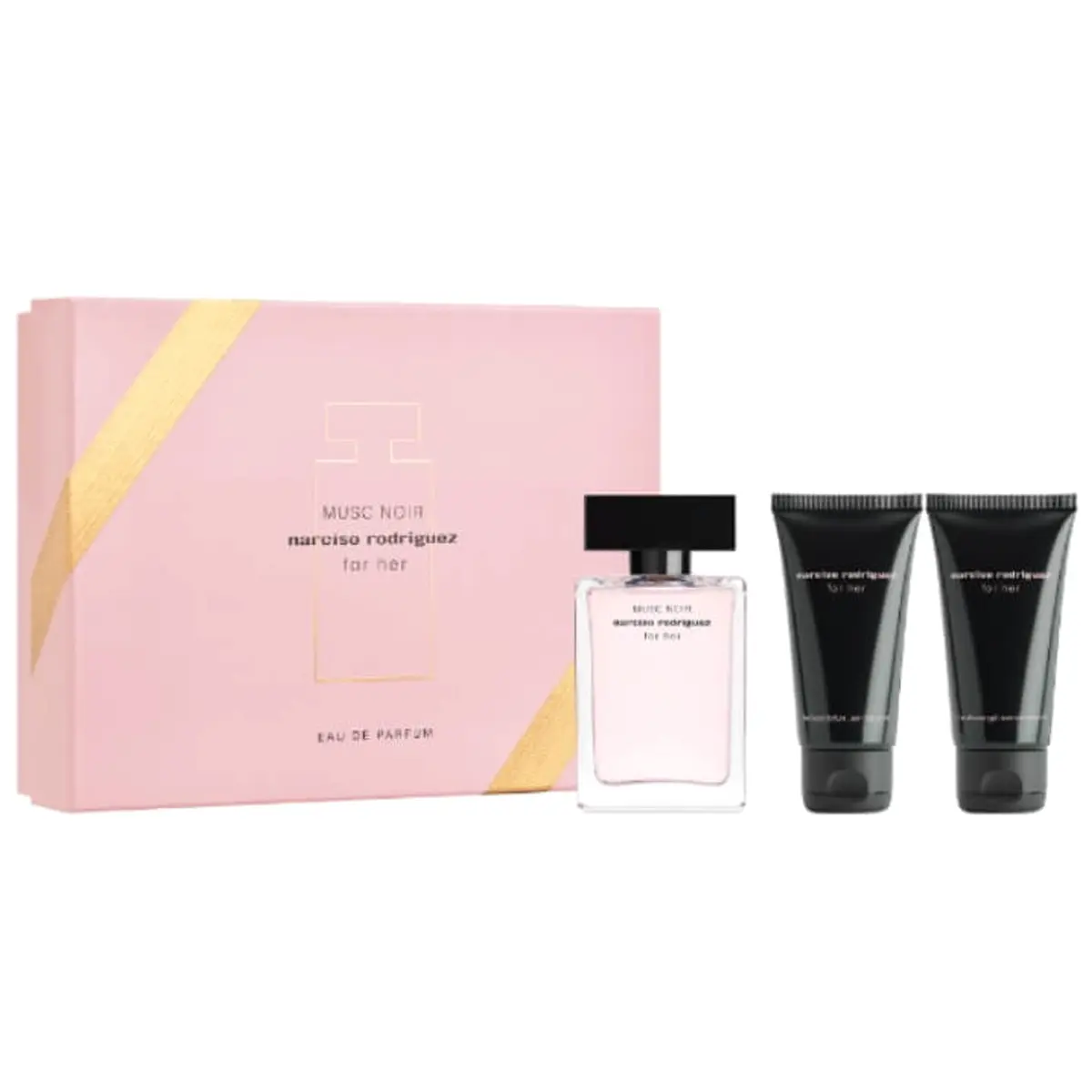 NARCISO RODRIGUEZ Poklon set za žene Musc Noir EDP 50 ml + Body losion 50 ml + gel za tuširanje 50 ml