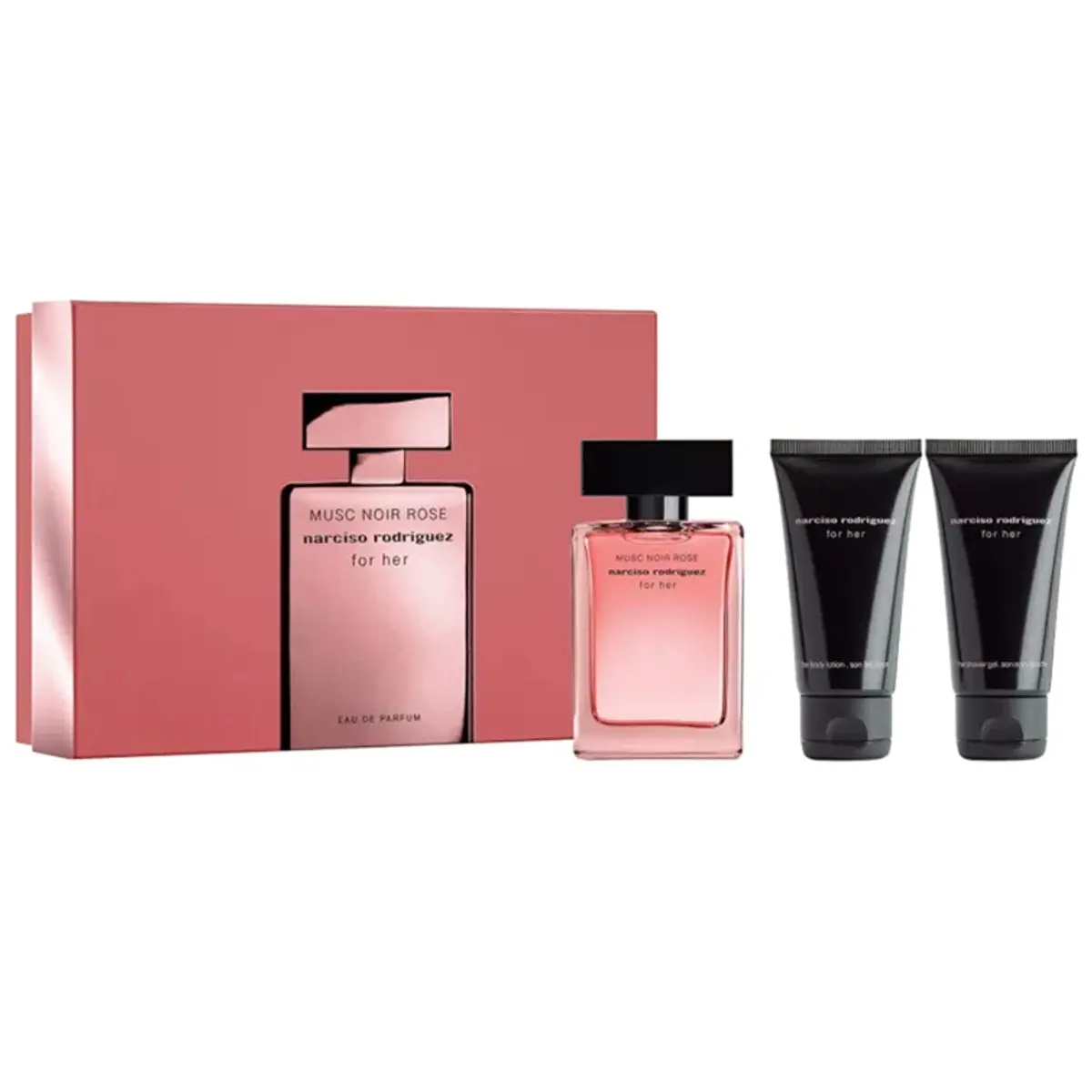 NARCISO RODRIGUEZ Poklon set za žene Musc Noir Rose EDP 50 ml + Body losion 50 ml + gel za tuširanje 50 ml