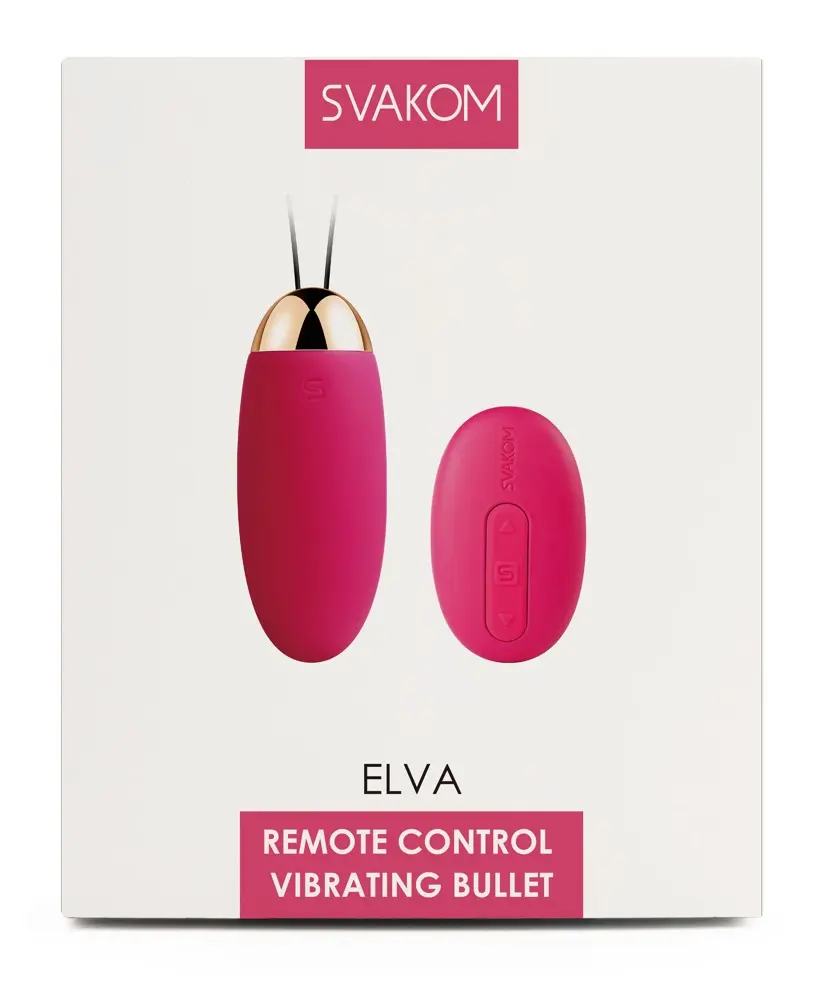 SVAKOM Elva Vibro jaje, 5 režima vibracije, 5 intenziteta, Roze