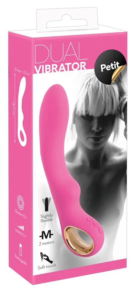 You2Toys Dual Petit Vibrator, 10 režima vibracije, 5 brzina, Roze