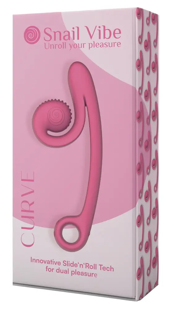 Snail Vibe Curve Vibrator, 5 režima vibracije, 5 brzina, Roze