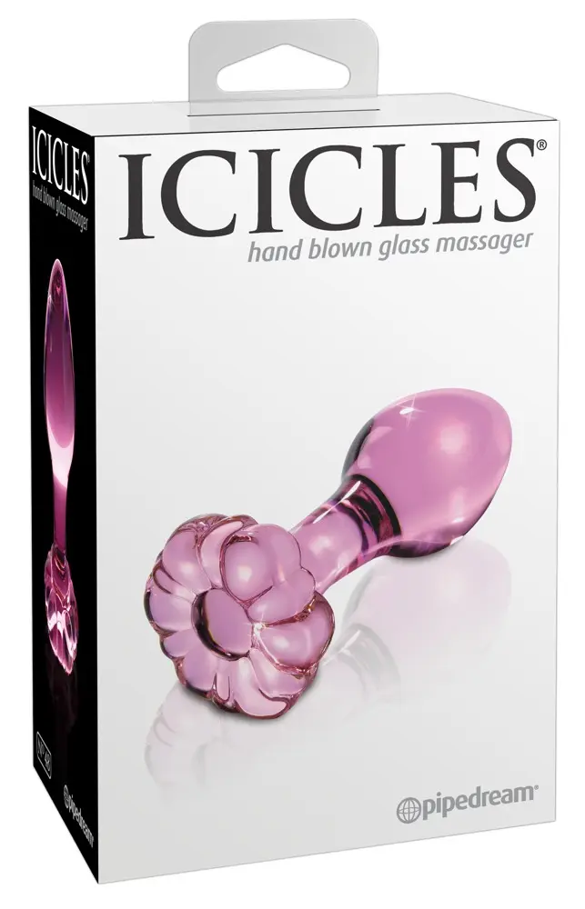 Icicles No 48 Analna kupa, Staklena, Roze