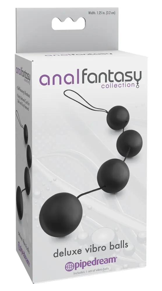 Pipedream Anal Fantasy Vibrirajuće kuglice, Crne