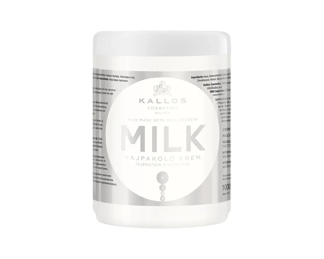 KALLOS Milk Maska za kosu, 1000ml