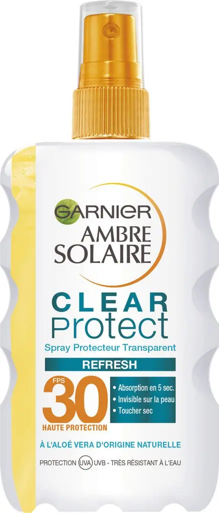 GARNIER Ambre Solaire Sprej za suncanje Clear Protect Invisible SPF 30, 200ml