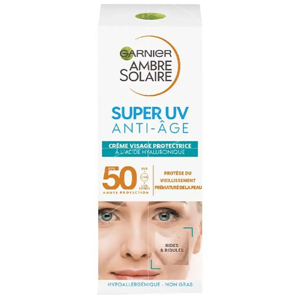 GARNIER Ambre Solaire UV Anti-age krema za zaštitu od sunca SPF 50, 50ml