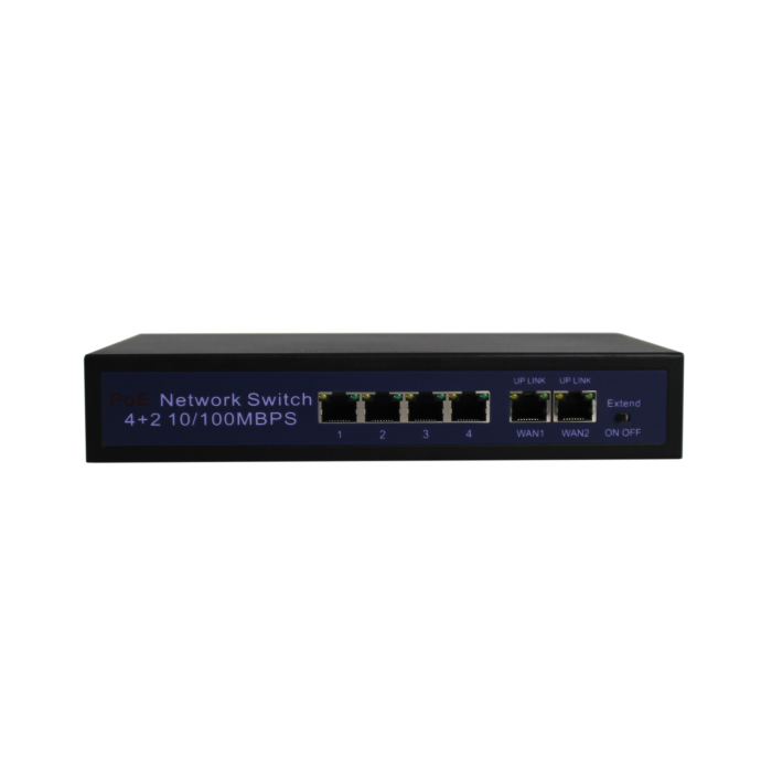 SWITCH 4-port PoE HT412 10/100M