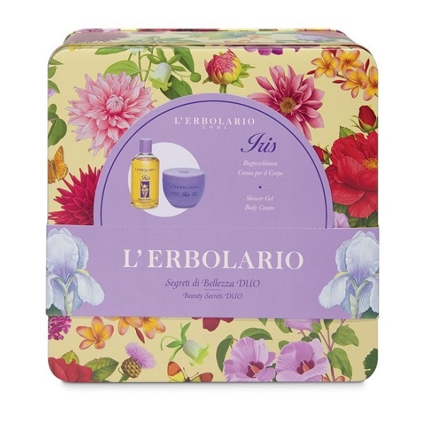 L'erbolario Iris Set u kutiji Krema za telo, 300 ml i Gel za tuširanje, 250 ml