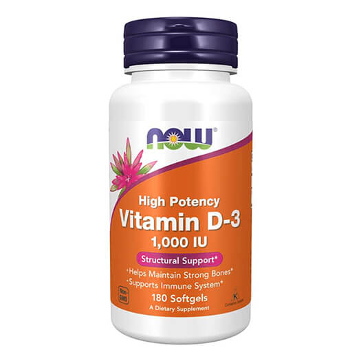 Now vitamin D 1000IU 180 kapsula