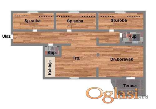 530788 Centar - 119m2 - četvorosoban