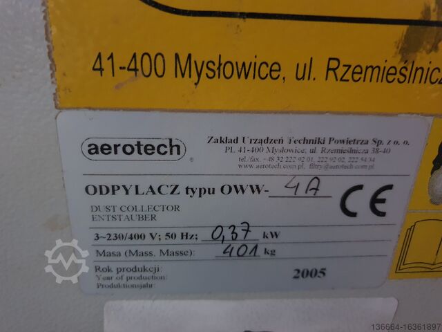 Sakupljač prašine
Aerotech OWW4A