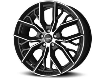 Alu felna 18x8.0J 5/112 ET40 79.6 MOMO Massimo Matt Black Diamond Cut