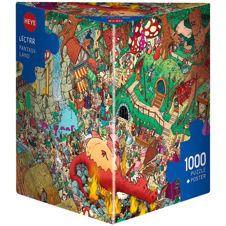 HEYE Puzzle Triangle Lectrr Cartoon Fantasyland 30021,1000 delova