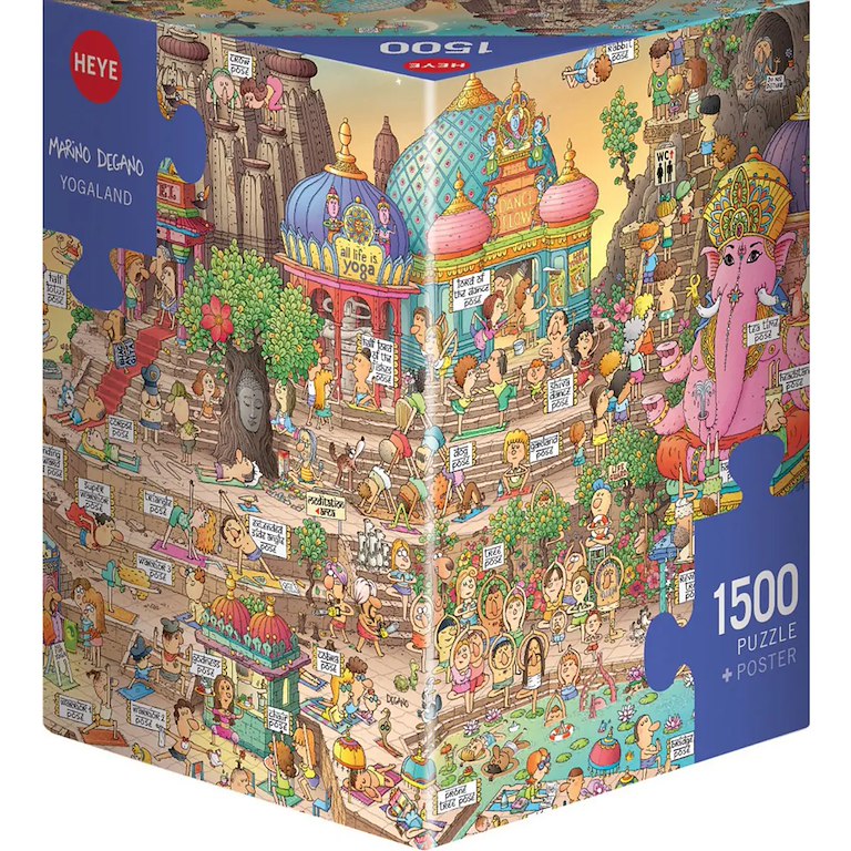 HEYE Puzzle Triangle Marino Degano Cartoon Yogaland 30047,1500 delova