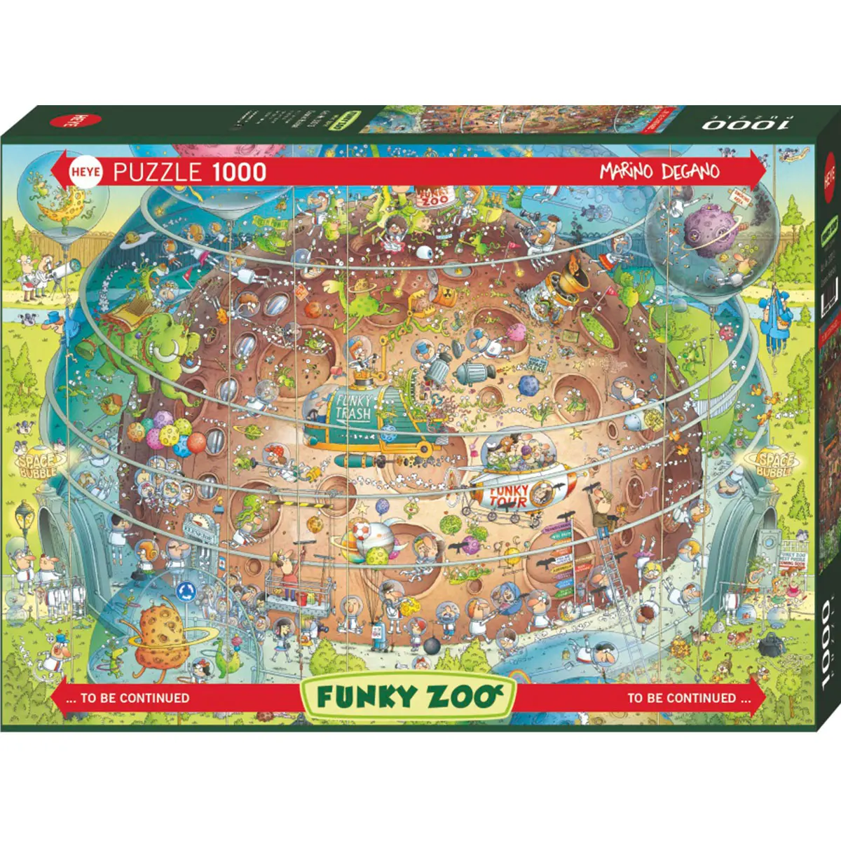 HEYE Puzzle Degano Funky Zoo Cosmic Habitat 30013,1000 delova