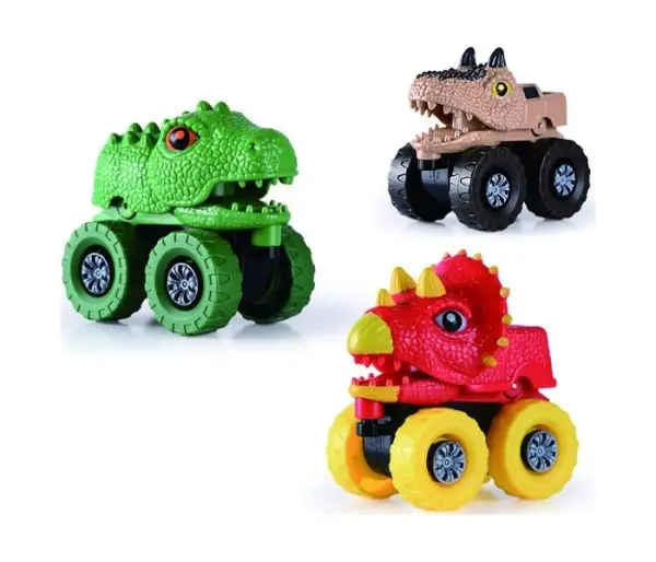 INFUNBEBE Igračka za bebe Dinosaurus autići 3/1