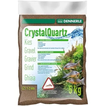 Dennerle Crystal Quartz Gravel Šljunak za akvarijum, 5kg, Braon