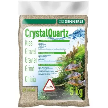 Dennerle Crystal Quartz Gravel Šljunak za akvarijum, 5kg, Beli