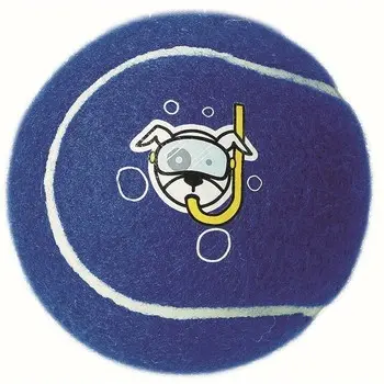 Rogz Molecule Proton Igračka za pse Teniska lopta od gume, L, 8cm, Plava
