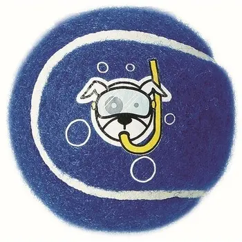 Rogz Molecule Electron Igračka za pse Teniska lopta od gume, M, 6.5cm, Plava
