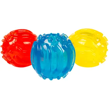 Duvo+ Igračka za pse Gumene lopta sa neravninama 8cm, Žuta