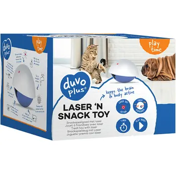 Duvo+ Igračka za pse Laser N snack toy 19x19x15cm, Belo-plava