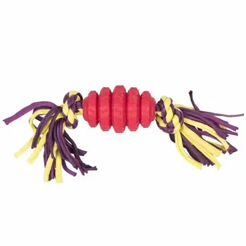 Duvo+ Igračka za pse, Guma Vanilla Toy With Rope O4cm Red