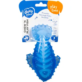 Duvo+ Igračka za pse Chew n play fish 16.7x9.9x6cm Plava