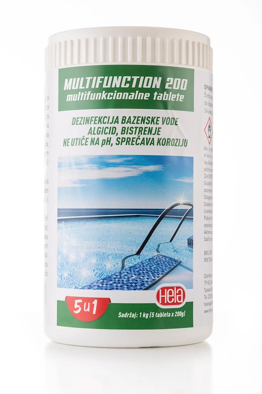 Hela Multifunction 200 Hlor tablete za bazen, 5u1, 5x200g, 1kg