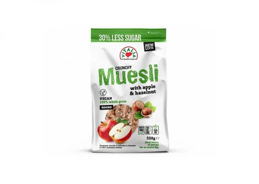 Vitalia Crunchy Musli, Lešnik i jabuka, 320g