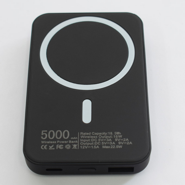 Magsafe Power bank 5000 mAh Wireless/USB 15W/22,5W (Black)