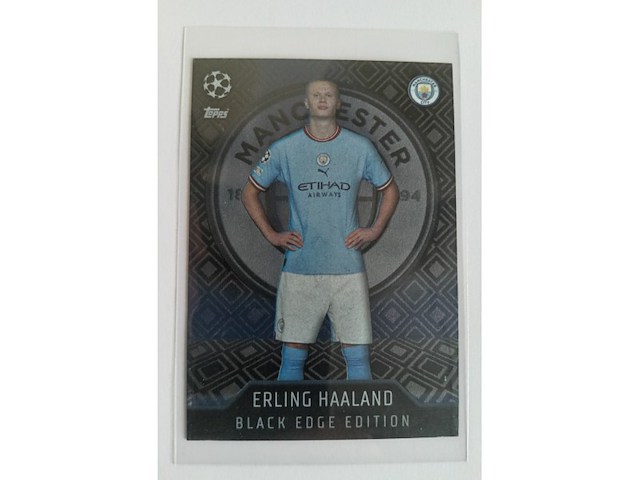 2022/23 Topps UEFA CL Erling Haaland Black Edge