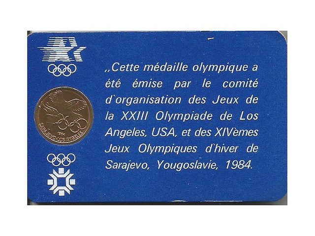 Olimpijski medaljon Sarajevo - Los Angeles 1984