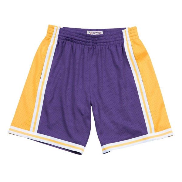 SWINGMAN SHORTS LOS ANGELES LAKERS ROAD 1984-85 'PURPLE'