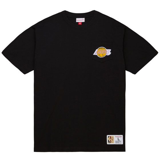 PREMIUM POCKET TEE LOS ANGELES LAKERS 'BLACK'