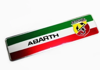 Aluminijumski stiker ABARTH ZASTAVICA